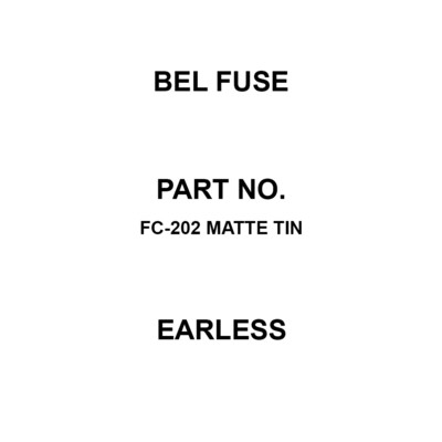 Bel Fuse FC-202 MATTE TIN for sale