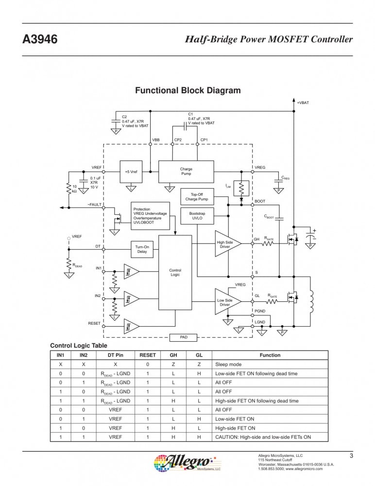 A3946 datasheet page 3