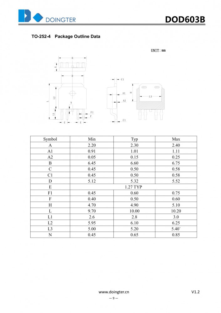 DOD603B datasheet page 9