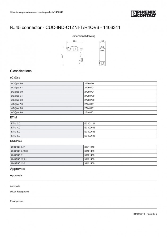 Phoenix Contact 1406341 technical document page 3