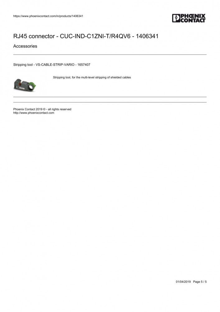 Phoenix Contact 1406341 technical document page 5