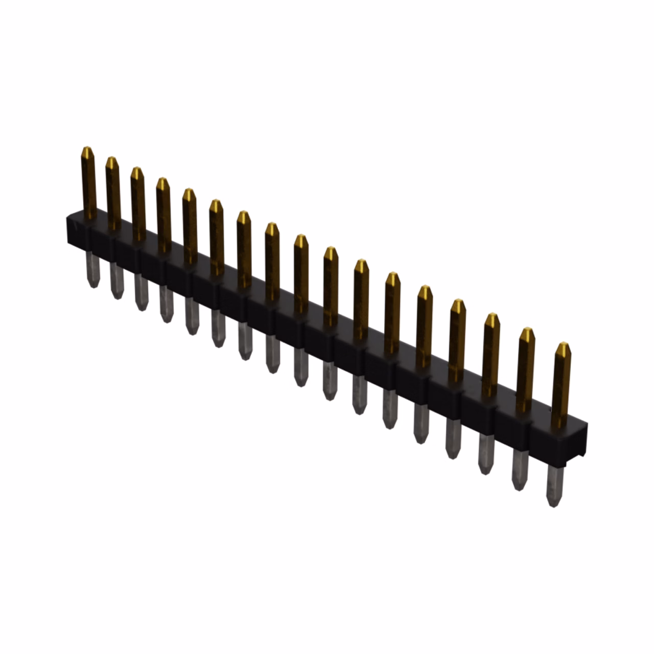 2.00mm Pitch Milli-Grid Header, Vertical, Through Hole, Breakaway, 17 Circuits, 0.50µm Gold (Au) Plating, Mating Pin Length 4.00mm, Tail Length 2.70mm, Lead-Free for sale