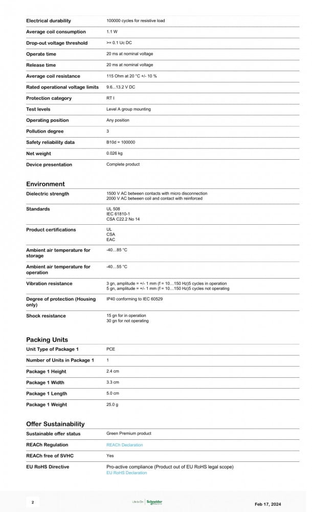 RPM11JD datasheet page 2