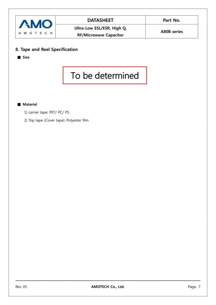 AMOTECH A80B datasheet page 7