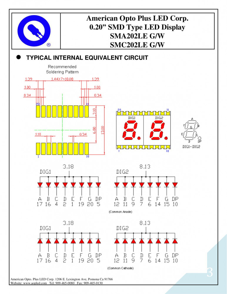 SMA202LE datasheet page 3