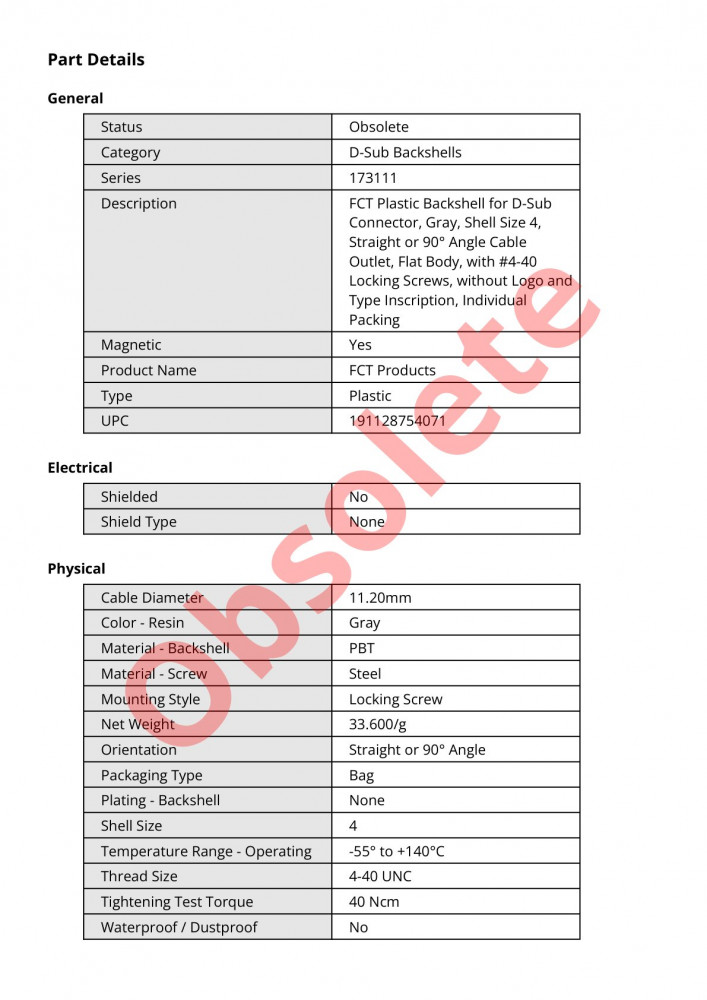 Technical document image 2 for MOLEX 1731110369