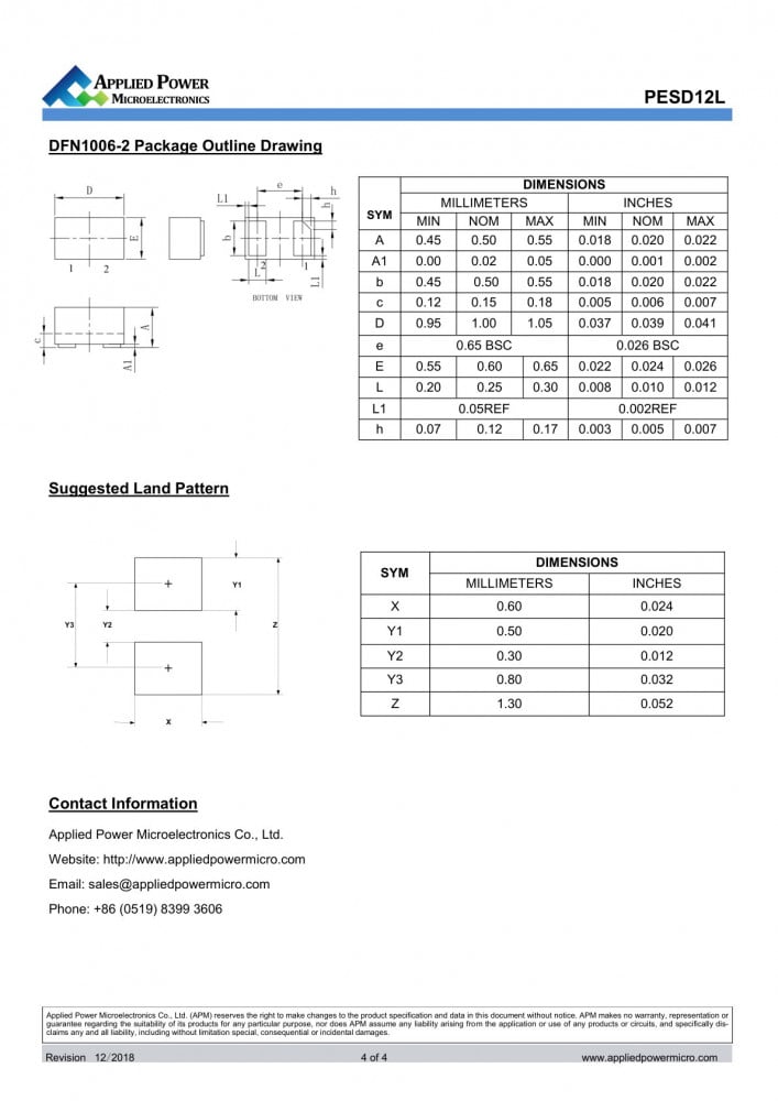 PESD12L datasheet page 4