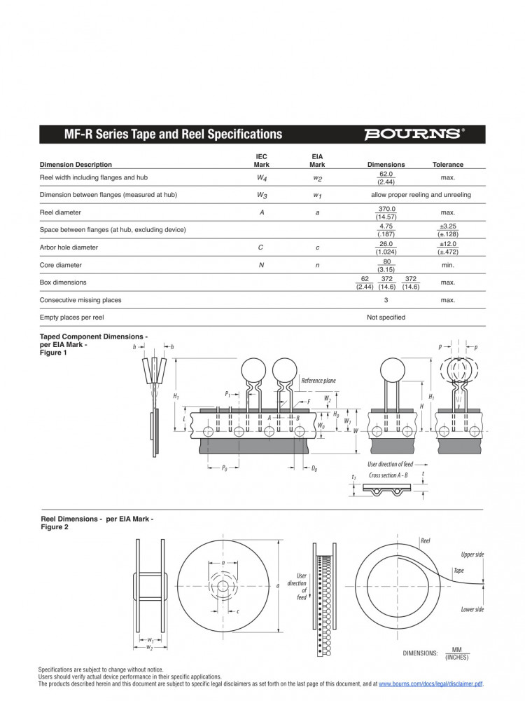BOURNS MF-R Series datasheet page 7