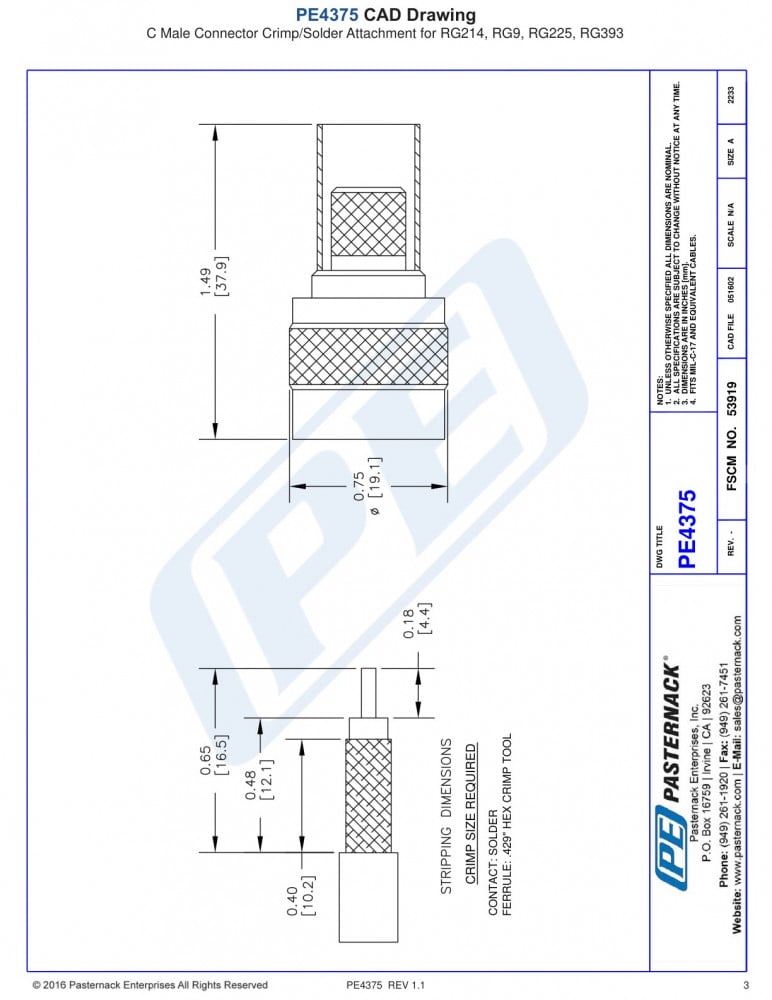 PE4375 technical document page 3