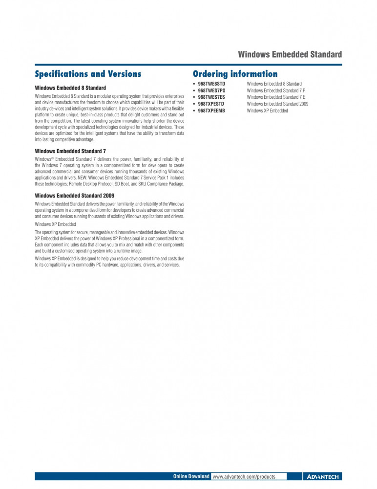Windows Embedded Standard document preview, page 2