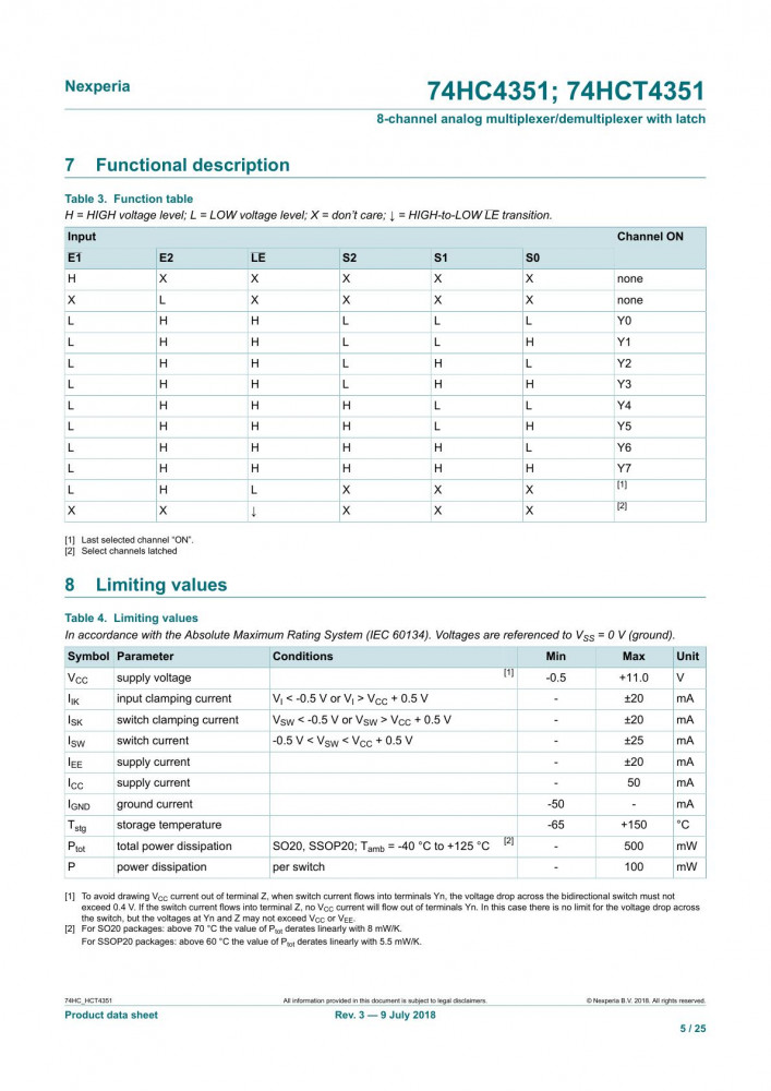 74HCT4351DB,118 datasheet page 5