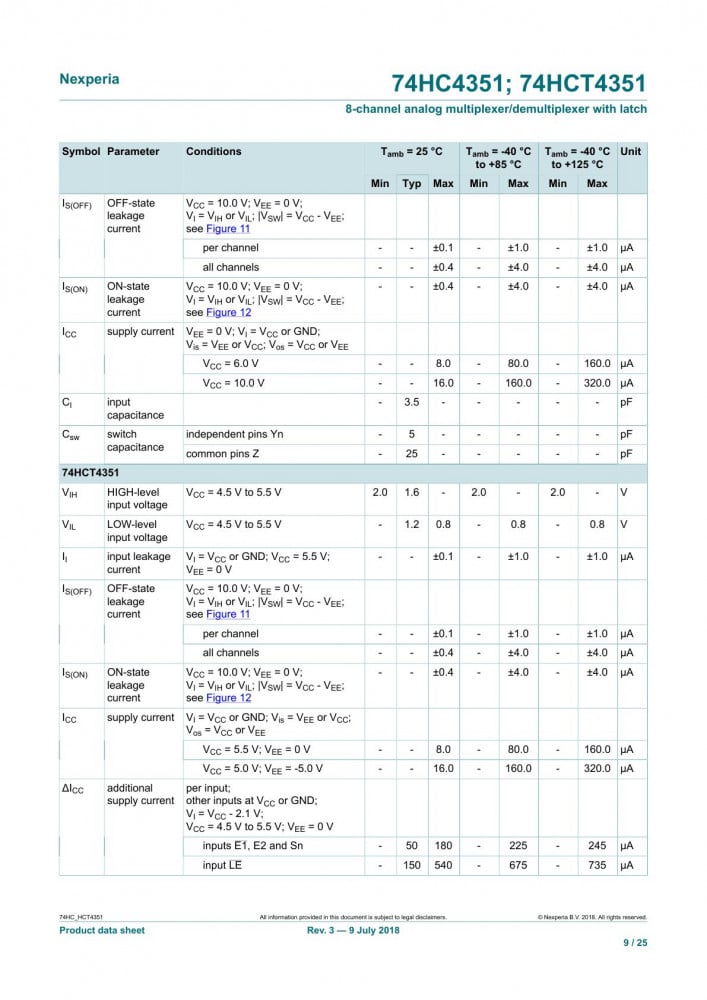 74HCT4351DB,118 datasheet page 9