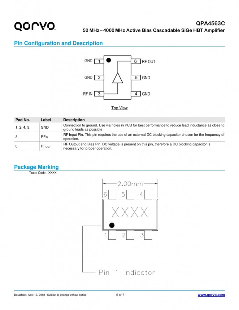 QPA4563C datasheet page 5