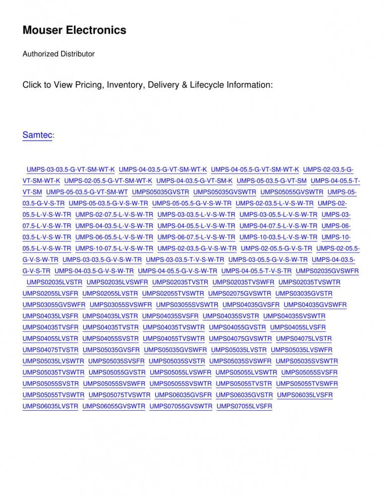 Samtec UMPS technical document page 3