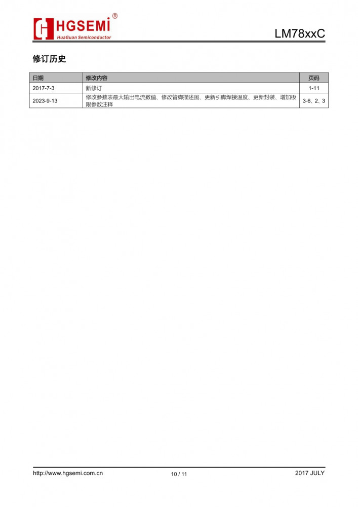 HGSEMI LM7808CT datasheet page 10