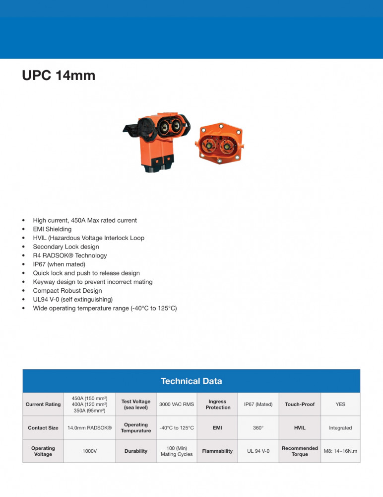 Amphenol UPC technical document page 8