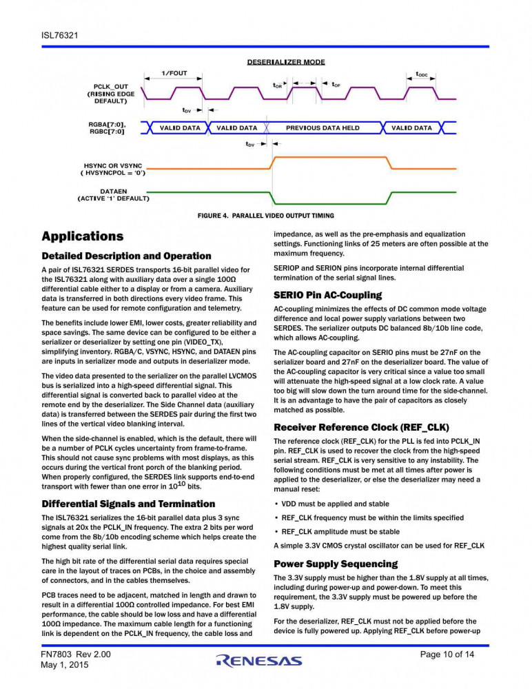 ISL76321ARZ datasheet page 10