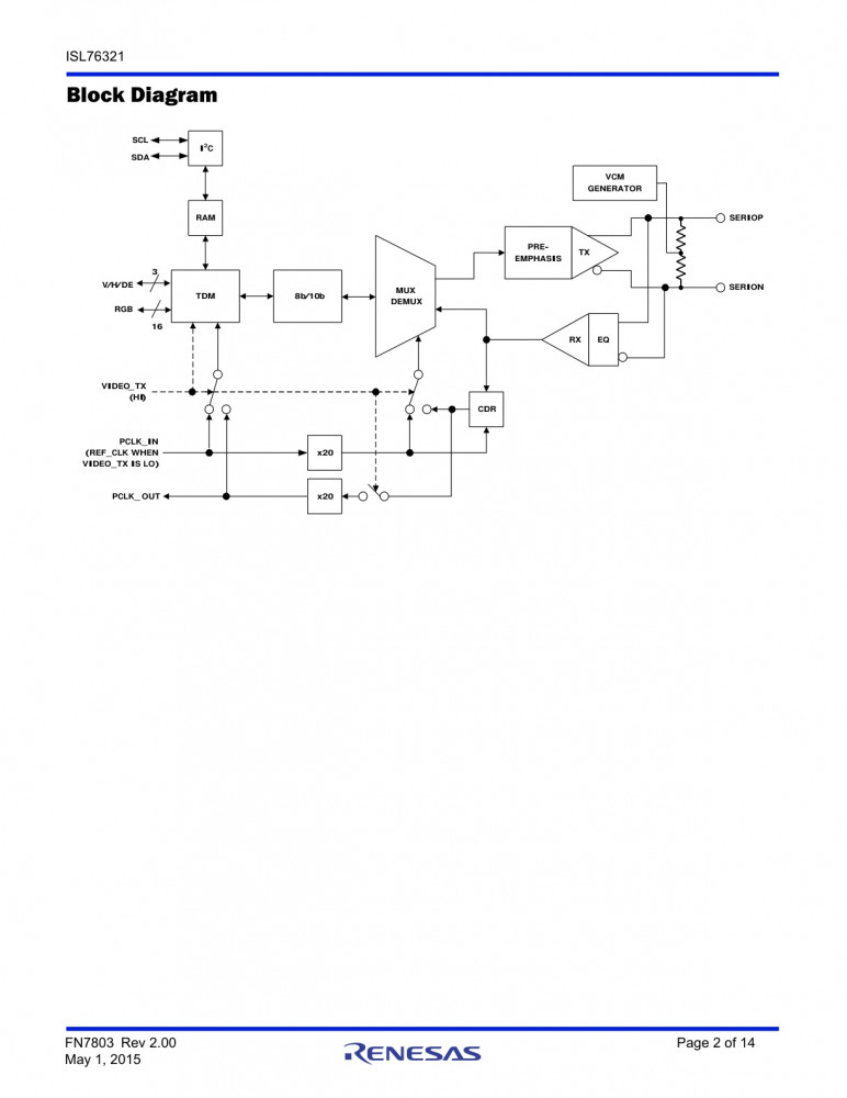 ISL76321ARZ datasheet page 2