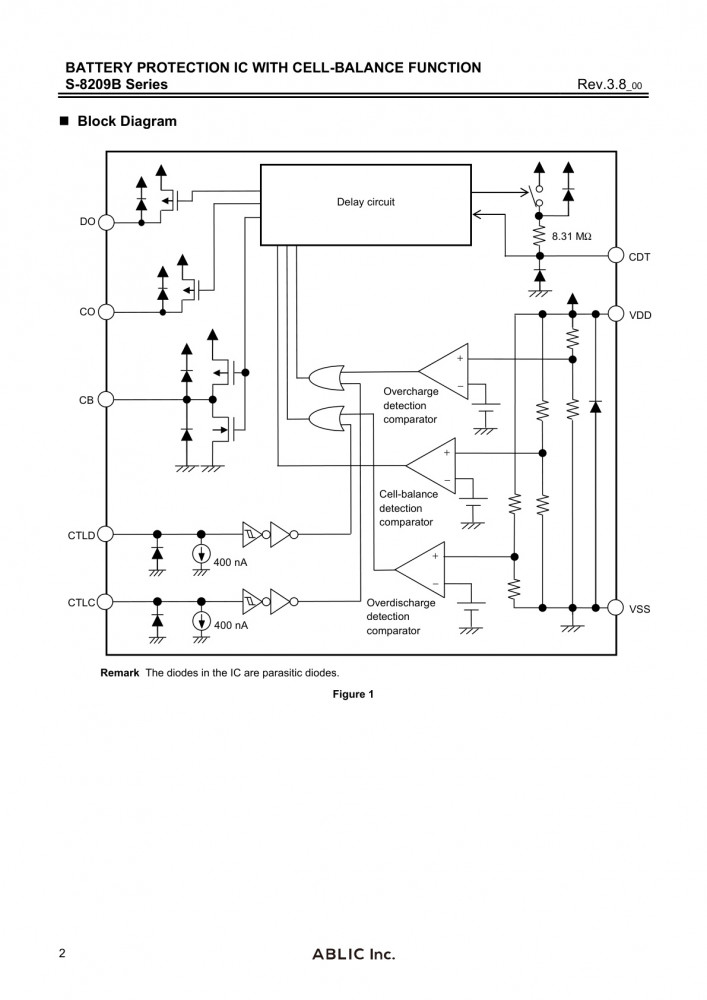 S-8209B datasheet page 2
