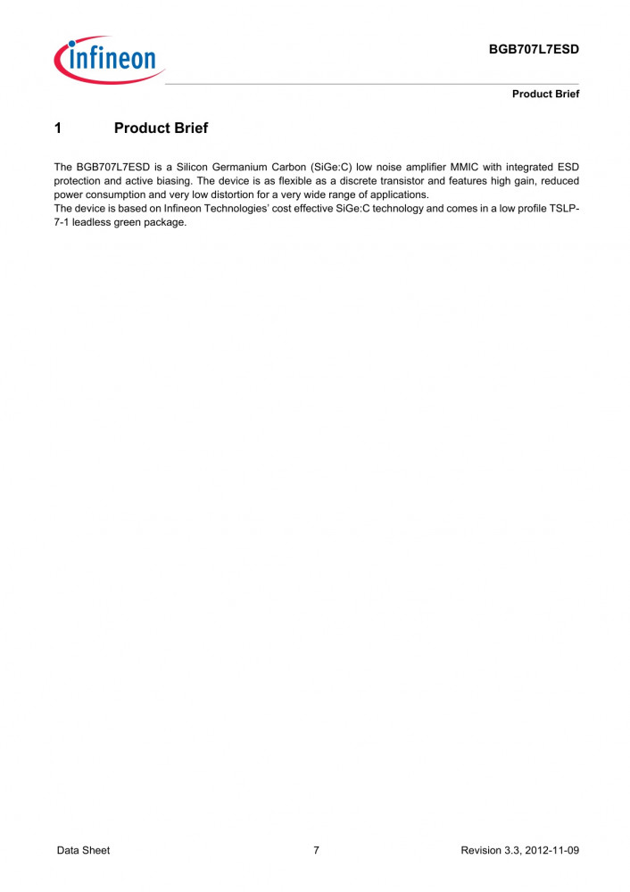 BGB707L7ESD datasheet page 7