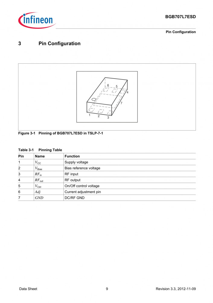 BGB707L7ESD datasheet page 9