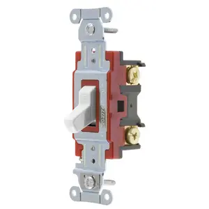 Toggle Switch, Ivory, Electrical Device, 20A, 120/277V AC