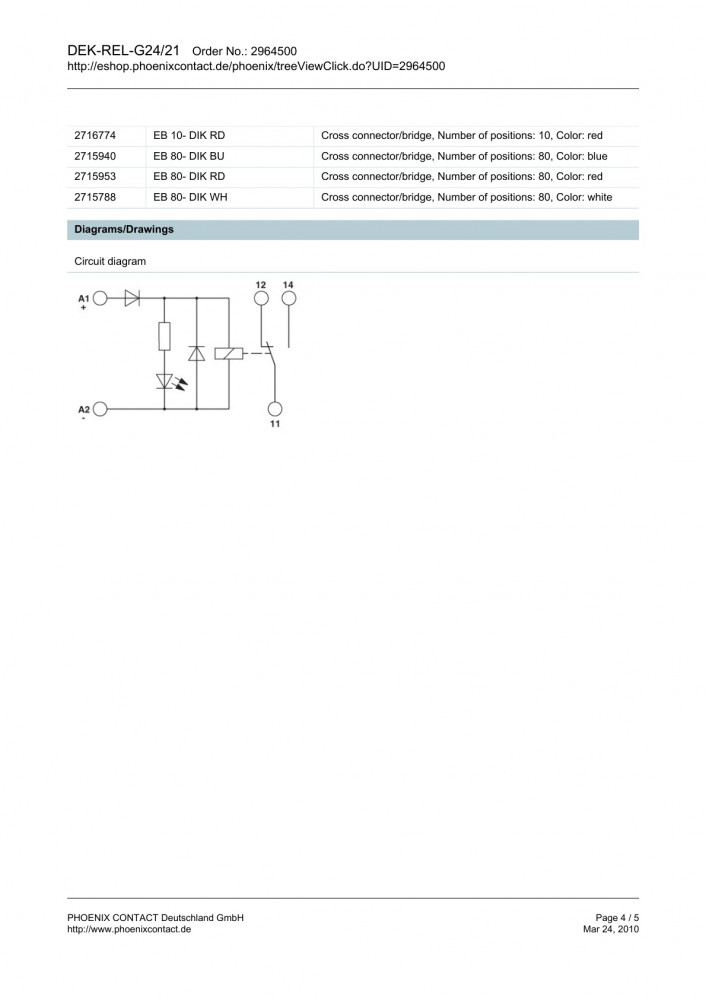 Phoenix Contact 2964500 technical document page 4