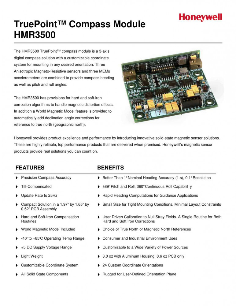 HMR3500 document page 1