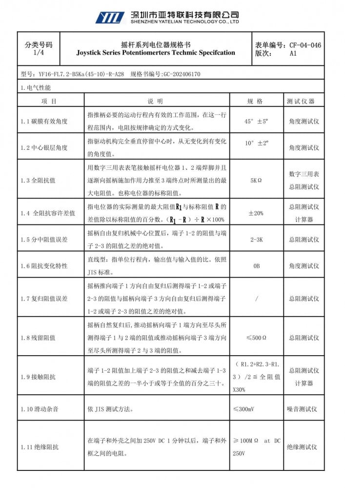 YTL specification page 3