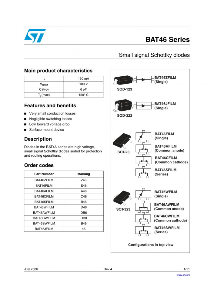 BAT46 document page 1