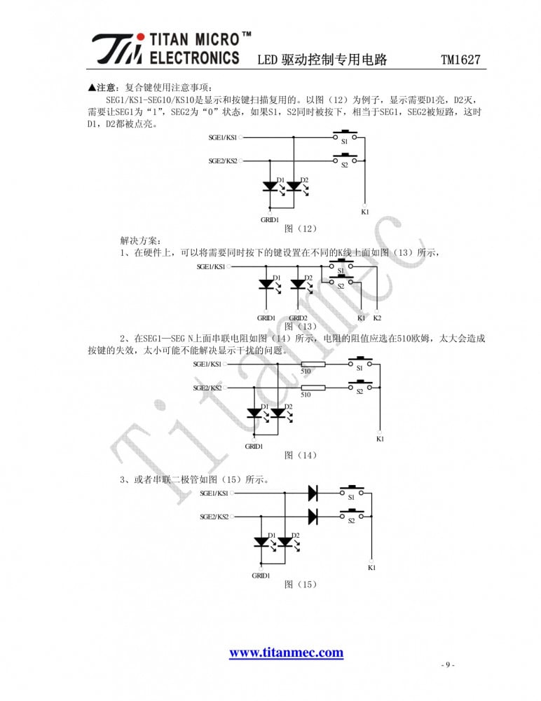 TM1627 datasheet page 9
