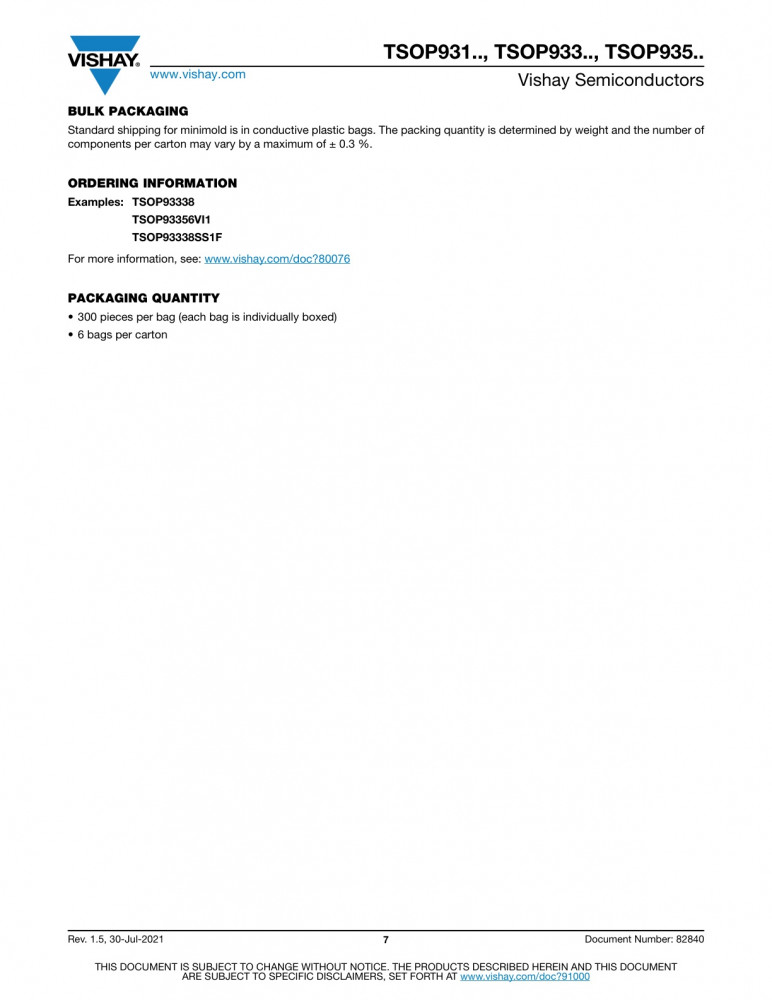 TSOP93356 datasheet page 7