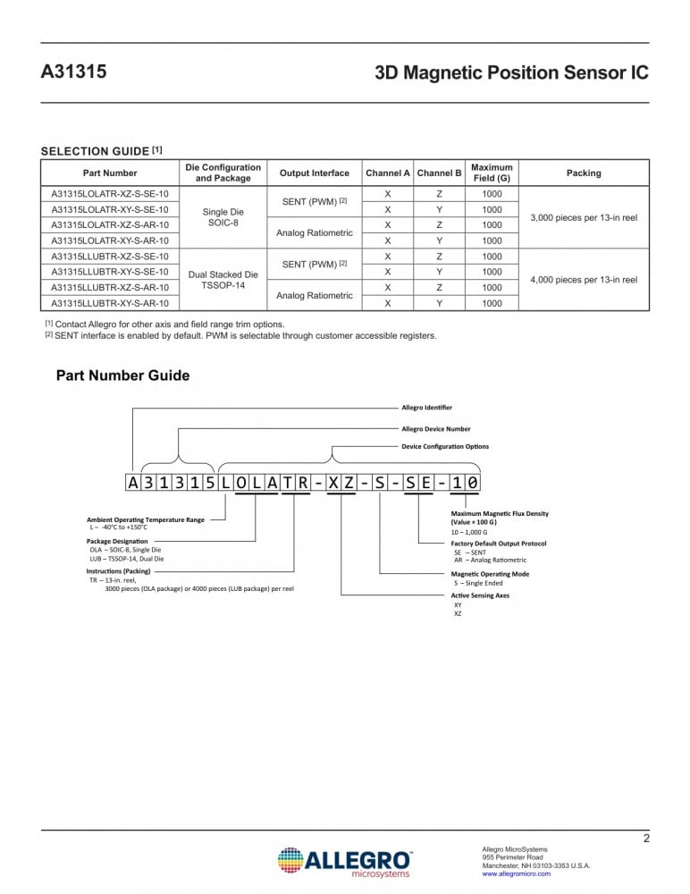 A31315 datasheet page 2