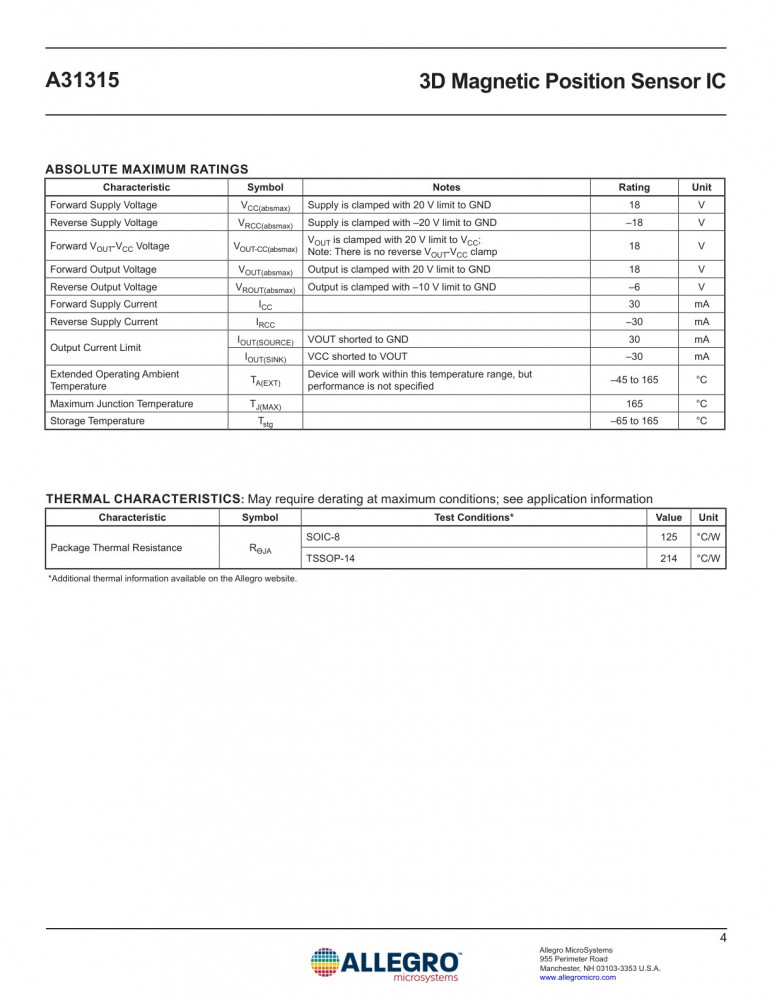 A31315 datasheet page 4