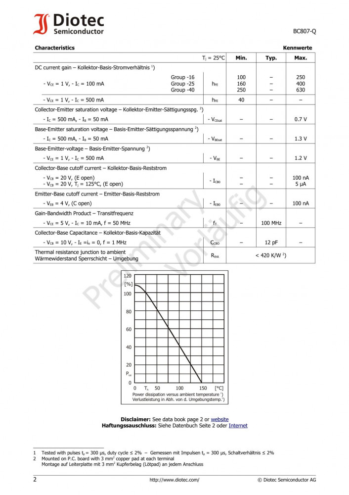 DIOTEC BC807-Q datasheet page 2