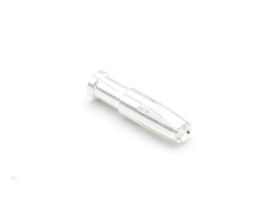 Heavy-Duty Turned Crimp Contact for 40A Inserts and Modules, Male, Silver  (Ag) Plated Copper Alloy, 6.00mm² (10 AWG), 100 per Bag