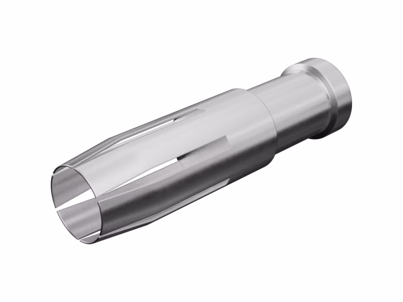 Heavy-Duty Turned Crimp Contact for 40A Inserts and Modules, Female, Silver (Ag) Plated Copper Alloy, 6.00mm² (10 AWG), 100 per Bag for sale