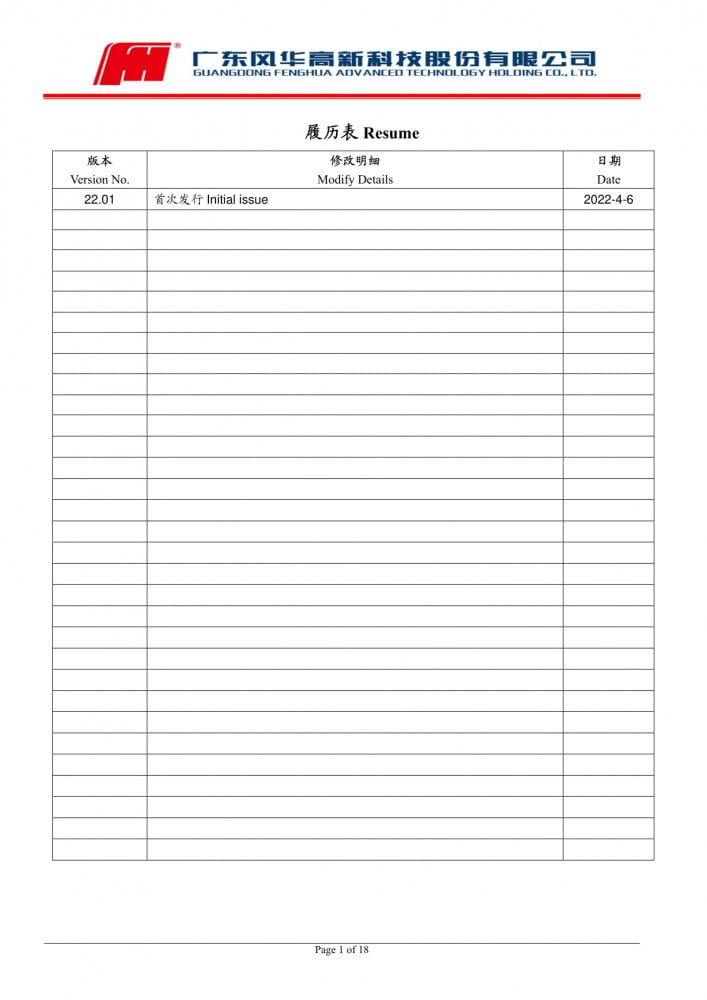 FH CMF approval sheet page 2