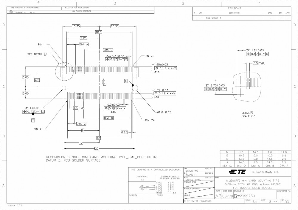 TE Connectivity 2199230-2 drawing page 3