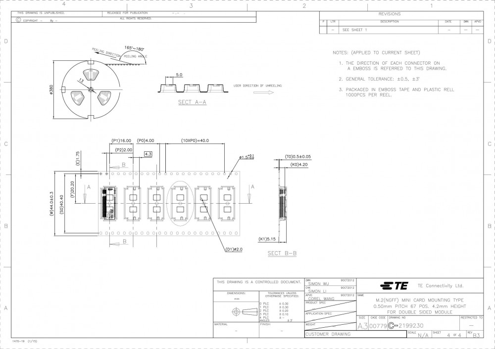 TE Connectivity 2199230-2 drawing page 4