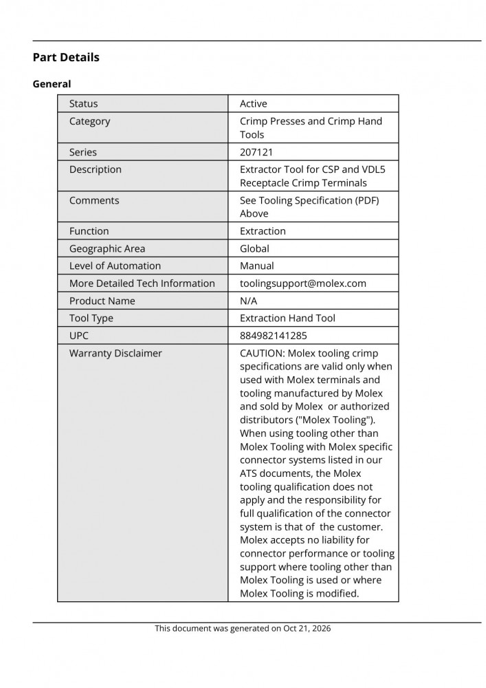 Tooling documentation image 2 for Molex 638137900