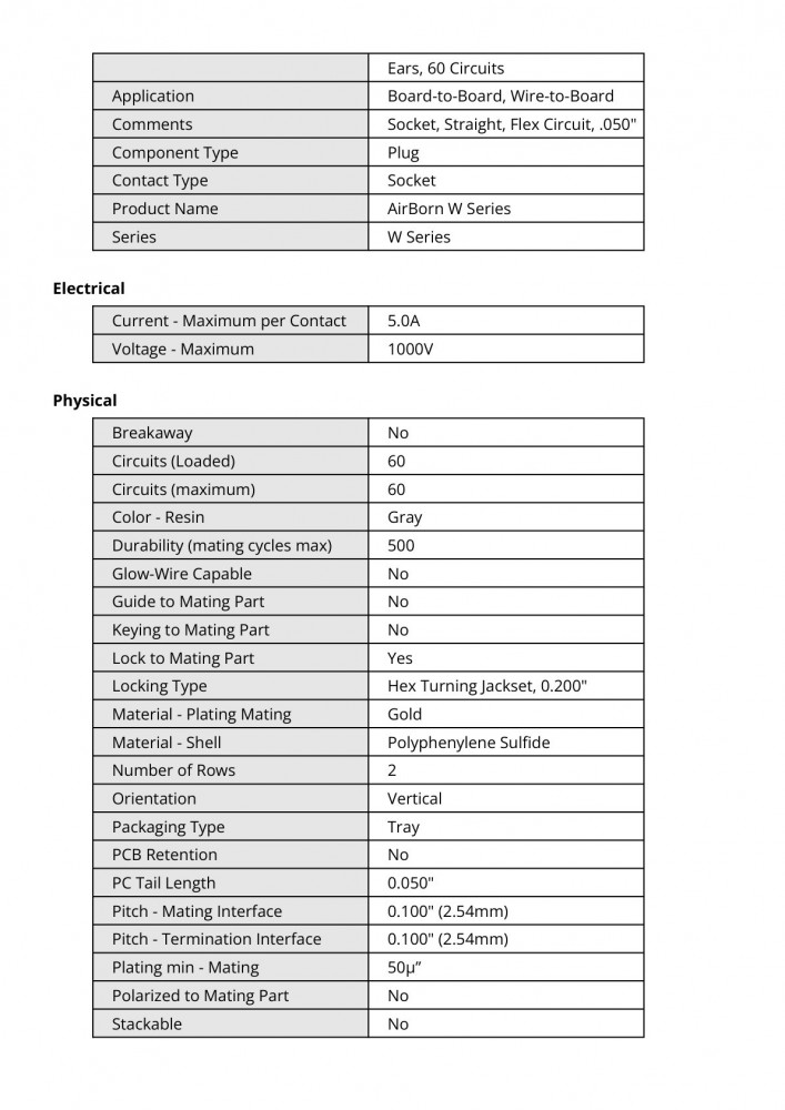 WTA60SAF3JTB technical document image 2