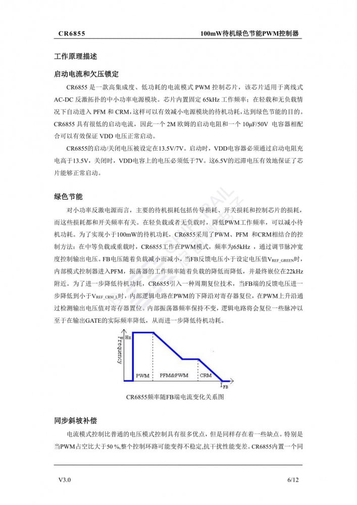 CR6855 datasheet page 6