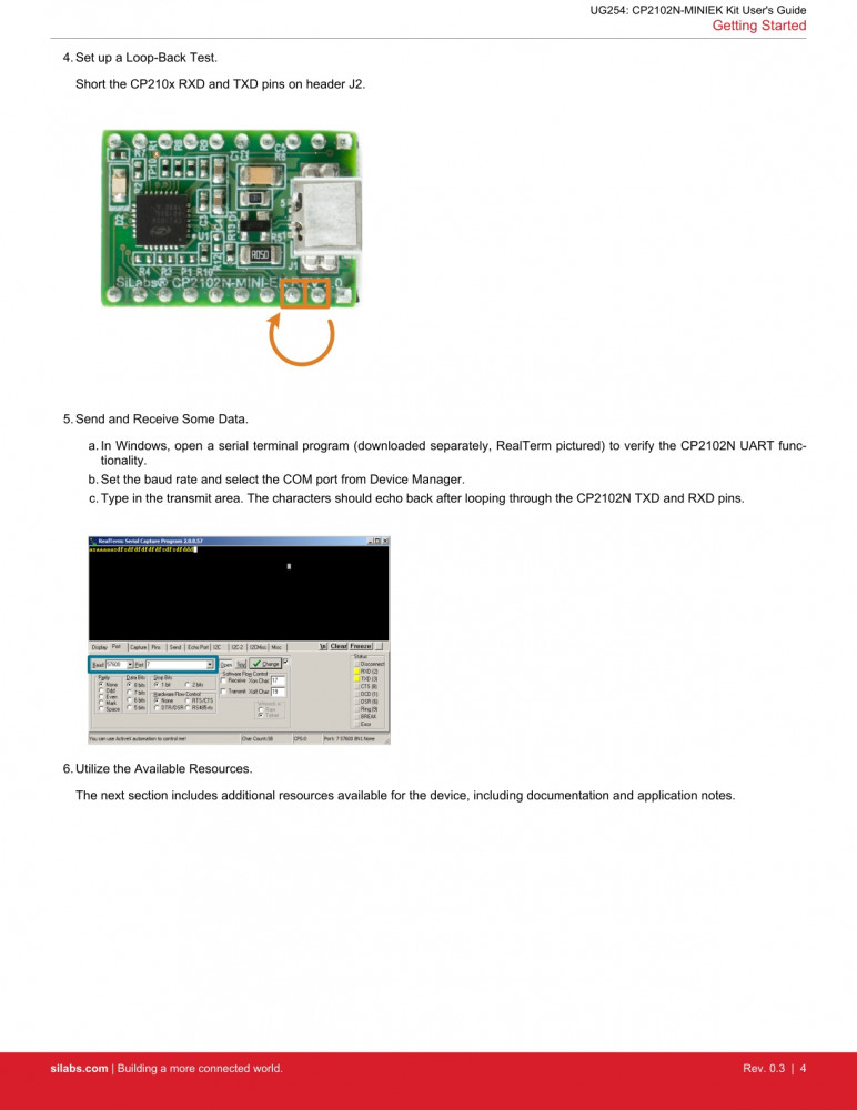 CP2102N-MINIEK documentation page 4