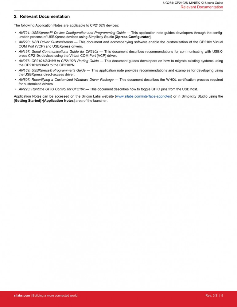 CP2102N-MINIEK documentation page 5