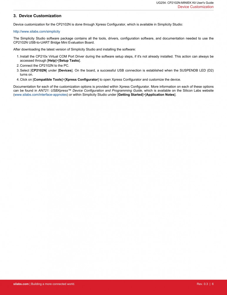 CP2102N-MINIEK documentation page 6