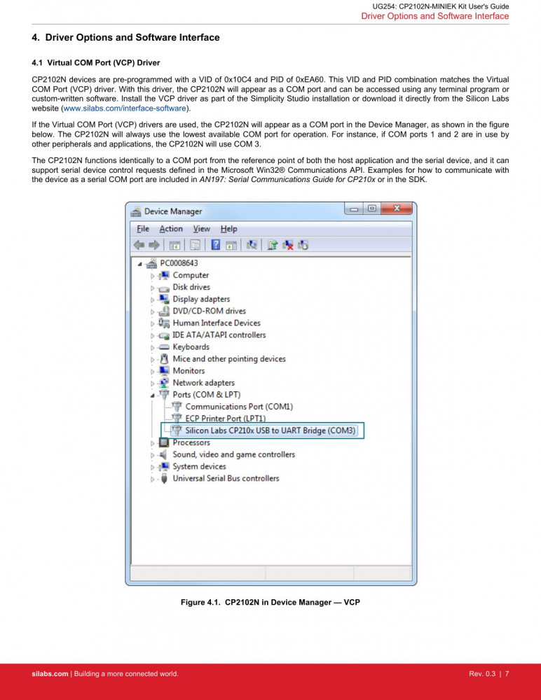 CP2102N-MINIEK documentation page 7