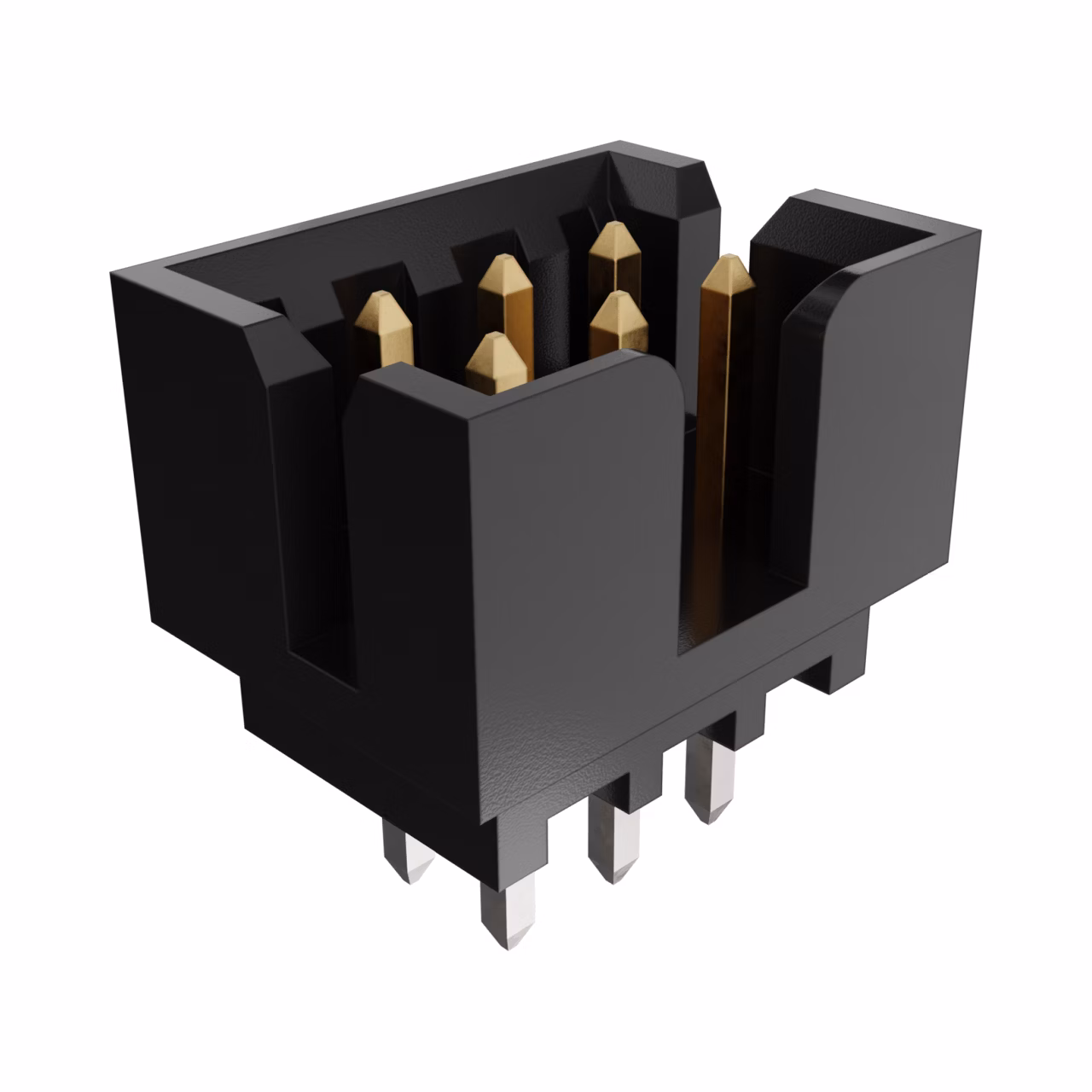 2.00mm Pitch, Milli-Grid PCB Header, Dual Row, Vertical, Through Hole, Shrouded, 50 Circuits, 0.05µm Gold (Au) Plating, 2.50mm Tail Length, Dual Side Slots, Dual Friction Locks, Center Polarization, Tube