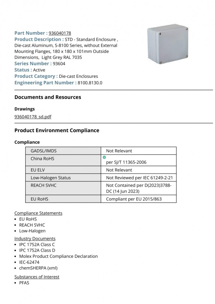 936040178 product drawing preview, page 1