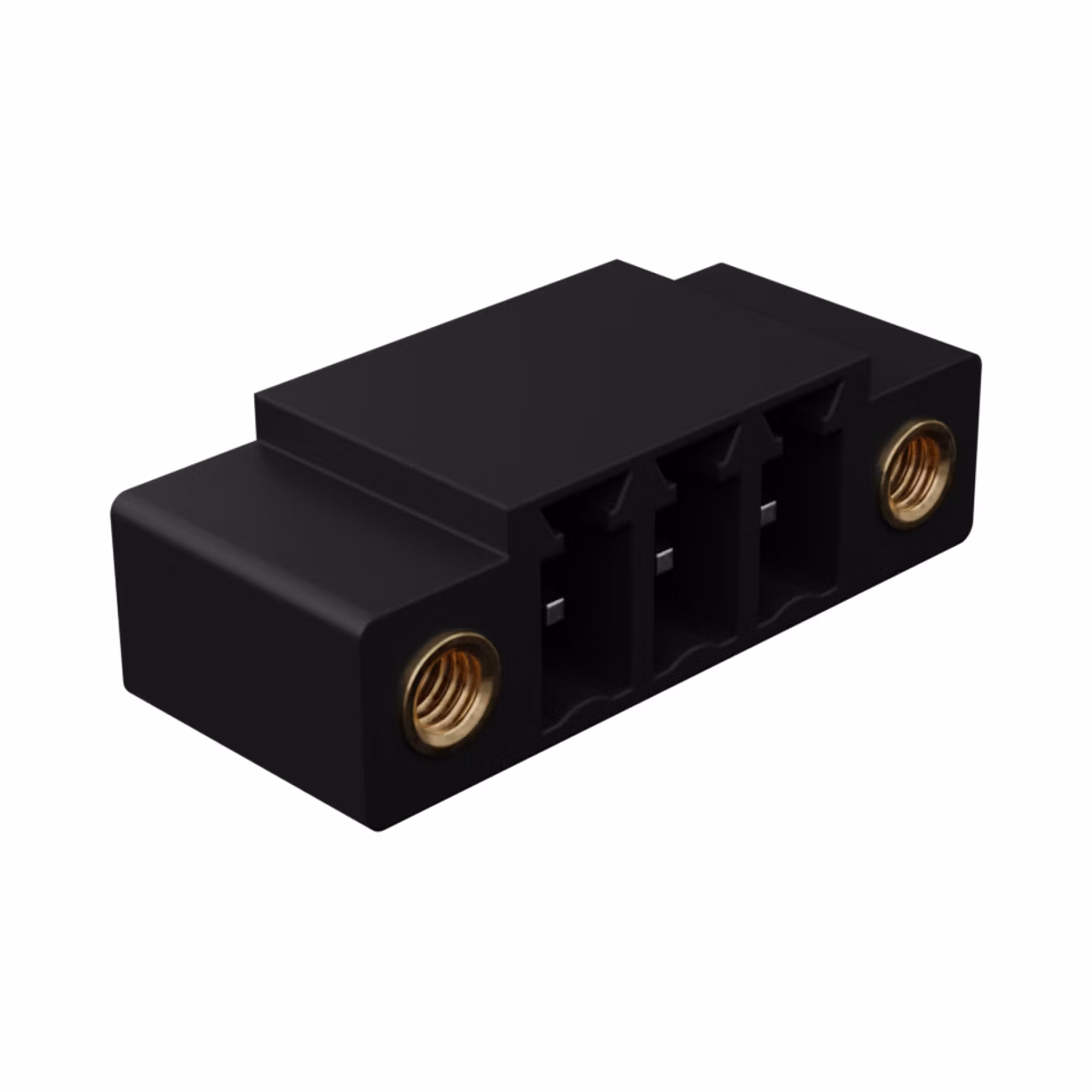 3.81mm Pitch Eurostyle Right-Angle PCB Header, with Threaded Retention Inserts, 3 Circuits for sale
